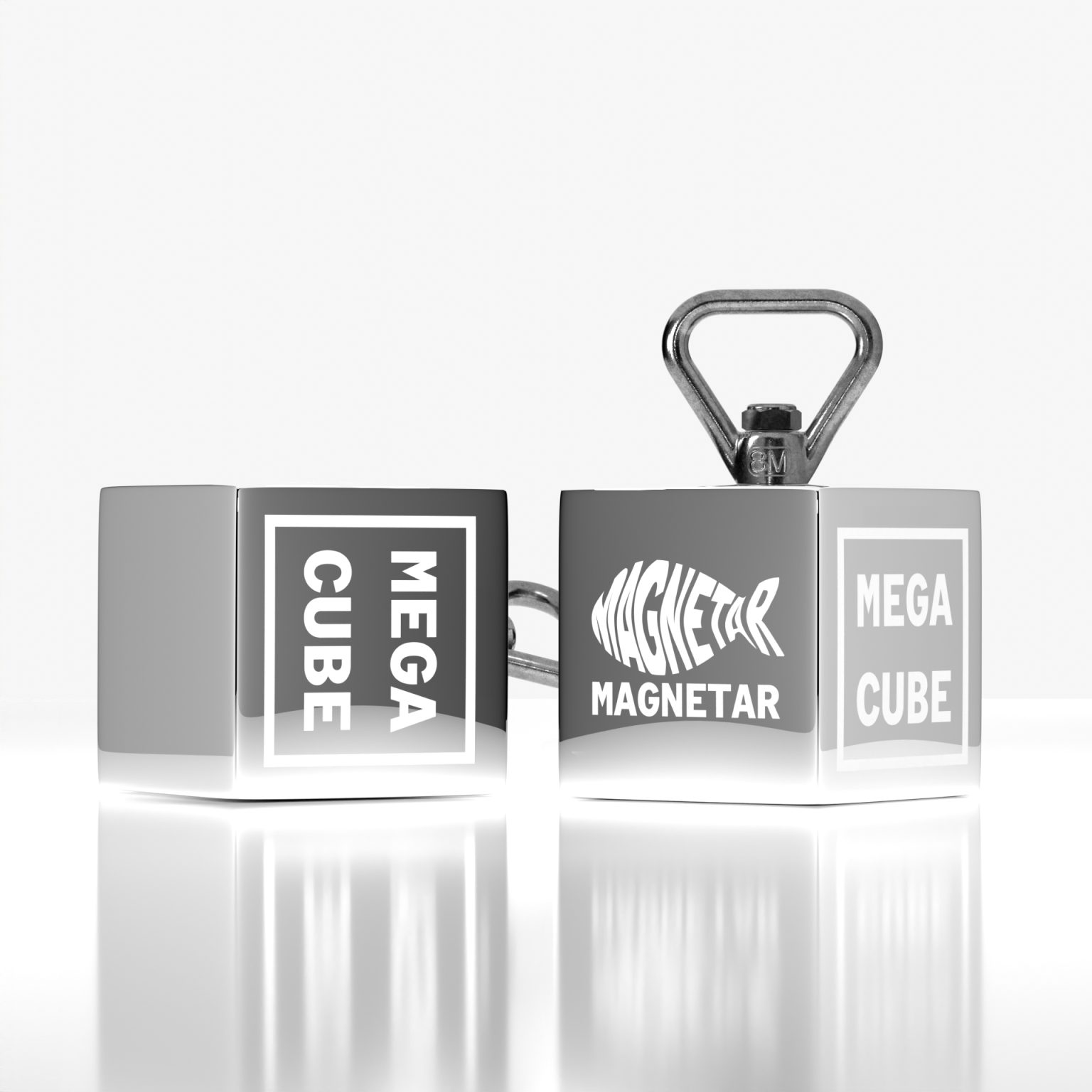 MEGACUBE ™ Paket - 2700 kg - 360° Blockmagnet - Magnetangeln ...